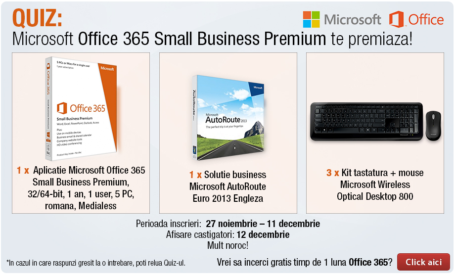 Quiz Microsoft Office 365 - PC Garage